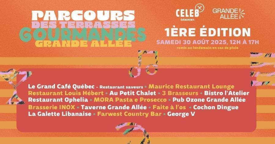 Parcours des Terrasses Gourmandes Grande Allée